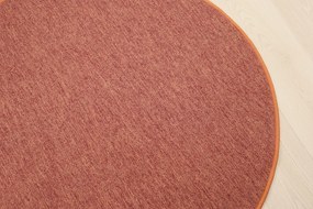 Vopi, AKCE: 100x100 (průměr) kruh cm Kusový koberec Astra terra kruh, oranžová, chodba / předsíň