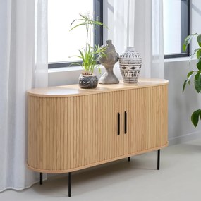 Dubová komoda Unique Furniture Nola 140 x 45 cm