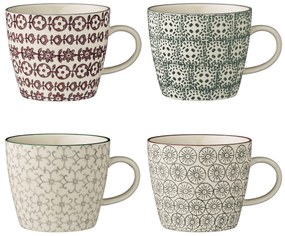 BLOOMINGVILLE Set 4 hrnků KARINE s uchem 300 ml 21100605