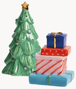 Sada ručně malované vánoční solničky a pepřenky Merry, 2 díly