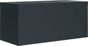 Kartotéka antracitová 90 x 40 x 130 cm ocel 3188329