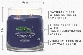 Yankee Candle vonná svíčka Signature ve skle střední Lakefront Lodge 368g