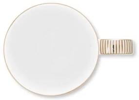 Pip Studio Dot Delight White - Gold sada 2ks hrnků 380ml, bílo-zlatá