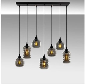 Designový lustr Walden 85 cm kouřový