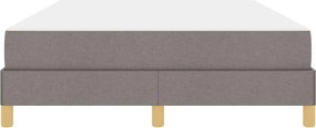 Postel s boxspringem Taupe 140 x 200 cm textil 3398574