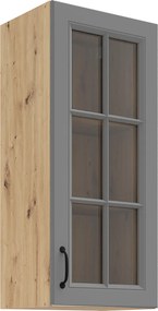 STILO ad | horní skříňka 40 GS-90 1F s policemi | 40 cm | VYSOKÁ | UNI dvířka | artisan/šedá