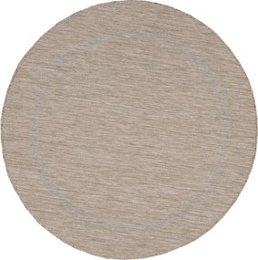 Ayyildiz, Kusový koberec Relax 4311 Beige kruh, 200x200 (průměr) kruh, béžová, chodba / předsíň