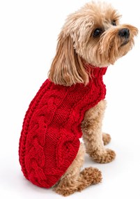 Pet Amour Amour svetr pro fenky a kočky red Velikost: 34