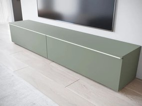 TV stolek Dlone 180, Barva: mlhavě zelená, Osvětlení: osvětlení LED - bílé