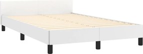 Rám postele bez matrace bílý 120x190 cm umělá kůže 3270561