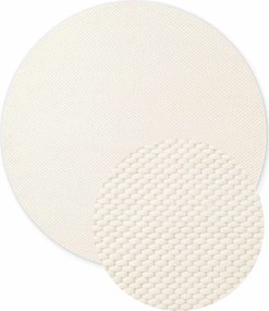 ELLE Decoration, Kusový koberec Lyon Beans 106314 Natural Cream kruh z kolekce Elle, 160x160 (průměr) kruh, bílá, ložnice