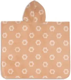 Jollein Osuška pončo Jacquard Flower / 62 × 65 cm / od 12 měsíců do 3