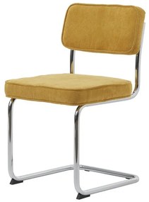 Designová konzolová židle Denise žlutá