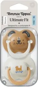 Tommee Tippee Ultimate Fit DECO silikonový dudlík 18-36 m BOY 2ks - ví