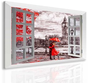 3D obraz láska v Londýně Velikost (šířka x výška): 150x130 cm