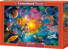 Castorland puzzle člověk ve vesmíru 2000 dílků