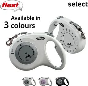 Flexi Select M pásek 7m světle šedé / Vodítko
