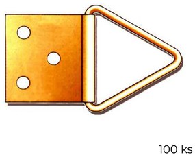 Háček na obrazy - trojúhelník N4 (100ks)