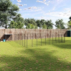 Psí kotec černý 31,46 m² ocel 3082241