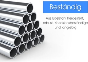 Costway Bazénový žebřík 3-stupňový bezpečnostní žebřík bazén nerez, stříbro