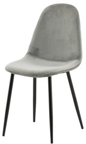 Jídelní židle Polar, 2ks, šedá, S42,5xD53,3xV88