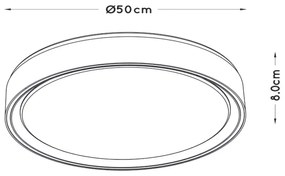 Lucide 79182/36/30 - LED Stmívatelné stropní svítidlo NURIA LED/36W/230V