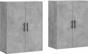 Nástěnné skříňky 2 ks betonově šedé 69,5 x 34 x 90 cm 3195647