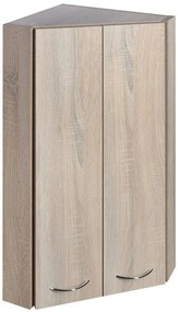 Aqualine Keramia Fresh horní skříňka rohová 35 x 76 x 35 cm dub platin 50333