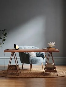 LED černá stolní lampa Kamen