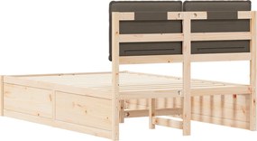 Rám postele s čalouněným čelem s čelo Taupe 120 x 200 cm 3405520