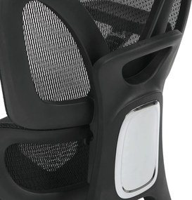 Ergonomická kancelářská židle FORCE - černá síťovina