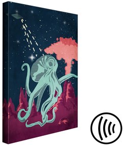 Obraz Vesmírná chobotnice (1-dílný) vertikální - abstraktní kompozice