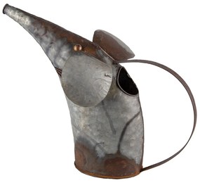 Dekorativní kovová konev ve tvaru myši - 40*15*30 cm