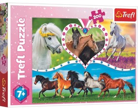 Trefl Puzzle Krásní koně 200 dílků