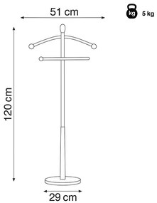 Autronic Němý sluha 82646 Odstín: Černá