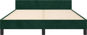Rám postele bez matrace tmavě zelená 140 x 200 cm samet 3125638