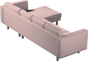 Potah na pohovku IKEA Norsborg 4-místná se šezlongem barva růžová látka pletený vzor