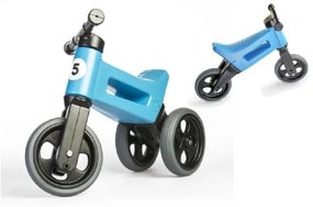 Teddies Odrážedlo Funny Wheels Sport 2v1 s gumovými koly Modré