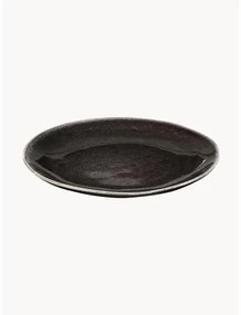 Ručně vyrobené snídaňové talíře Nordic Coal, 4 ks