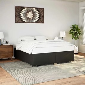 Rám postele černá 180 x 200 cm umělá kůže 3284568