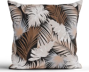 MK Lůžkoviny Bavlněný povlak na polštář Renforcé 40 × 40 cm - Taisa černá/zlatá