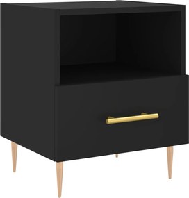 vidaXL Noční stolek 40 x 35 x 47,5 cm kompozitní dřevo [827410] Barva: Černá
