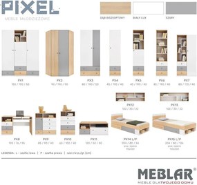 Meblar Postel Pixel PX14 L/P