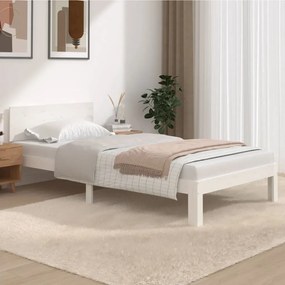 vidaXL Rám postele masivní borovice 100 x 200 cm [810487] Barva: Bílá