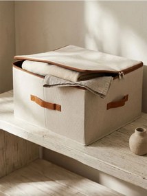Sinsay - Úložný box s víkem na zip - béžová