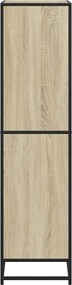 Knihovna dub sonoma 60 x 35 x 139 cm kompozitní dřevo 3300841
