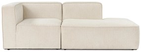 Hanah Home Dvoumístná krémová pohovka MORE M pravá 210 cm