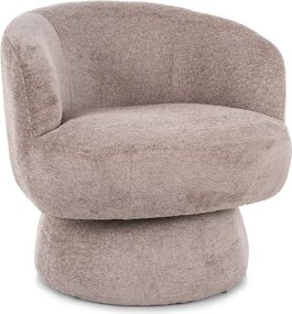 Otočné designové křeslo COSMIC RAVEN, tmavě béžové