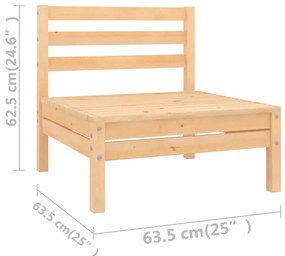 vidaXL Marketos 6dílná zahradní sedací souprava masivní borovice