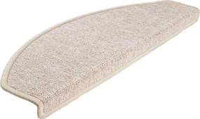 Schodové rohože 15 ks 65 x 24 x 4 cm béžové, půlkulaté, velké 133890